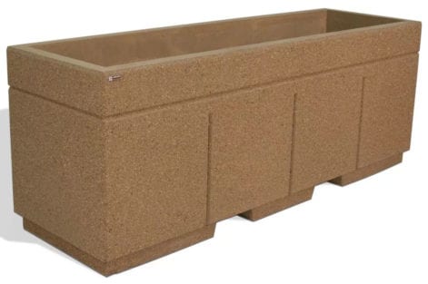 84D x 36H High Security Round Concrete Planter Barrier | 48 Barriers