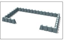 Castle Guard Barrier 8 ft. | 48 Barriers