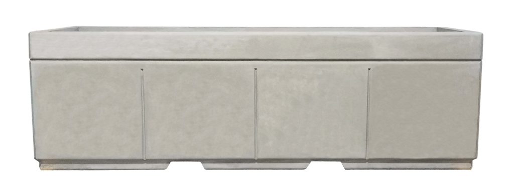 High Security Planter Barrier 96L x 24W x 30H | 48 Barriers