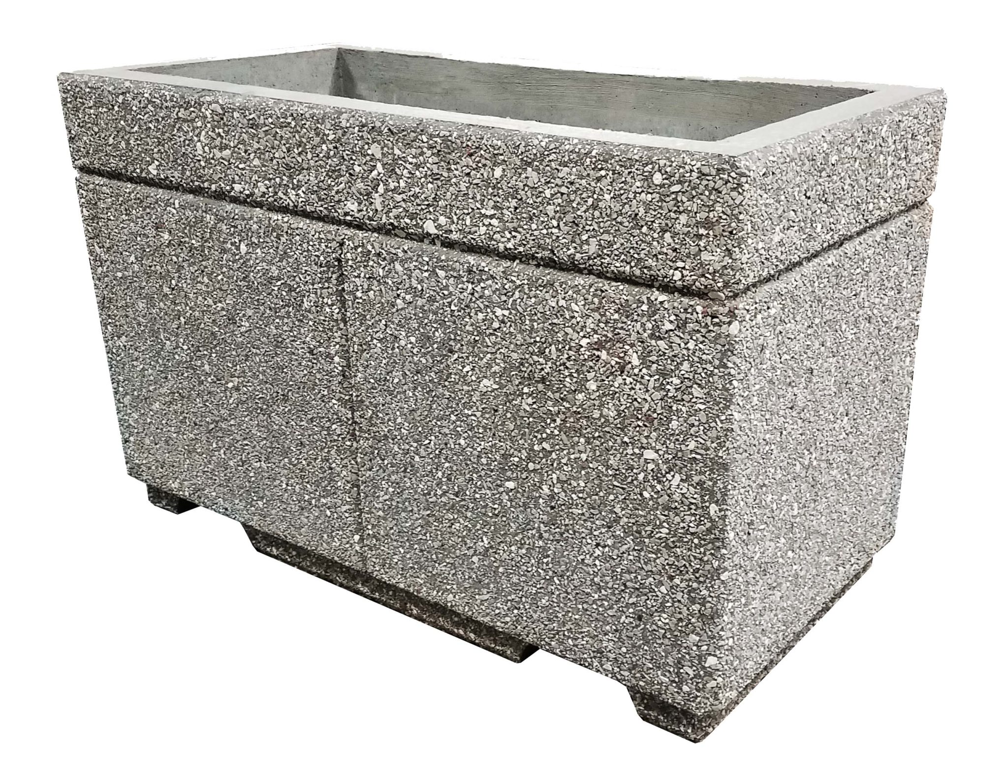 STONE-CAST 4′ Security Planters w/ Forklift Knockouts | 48 Barriers