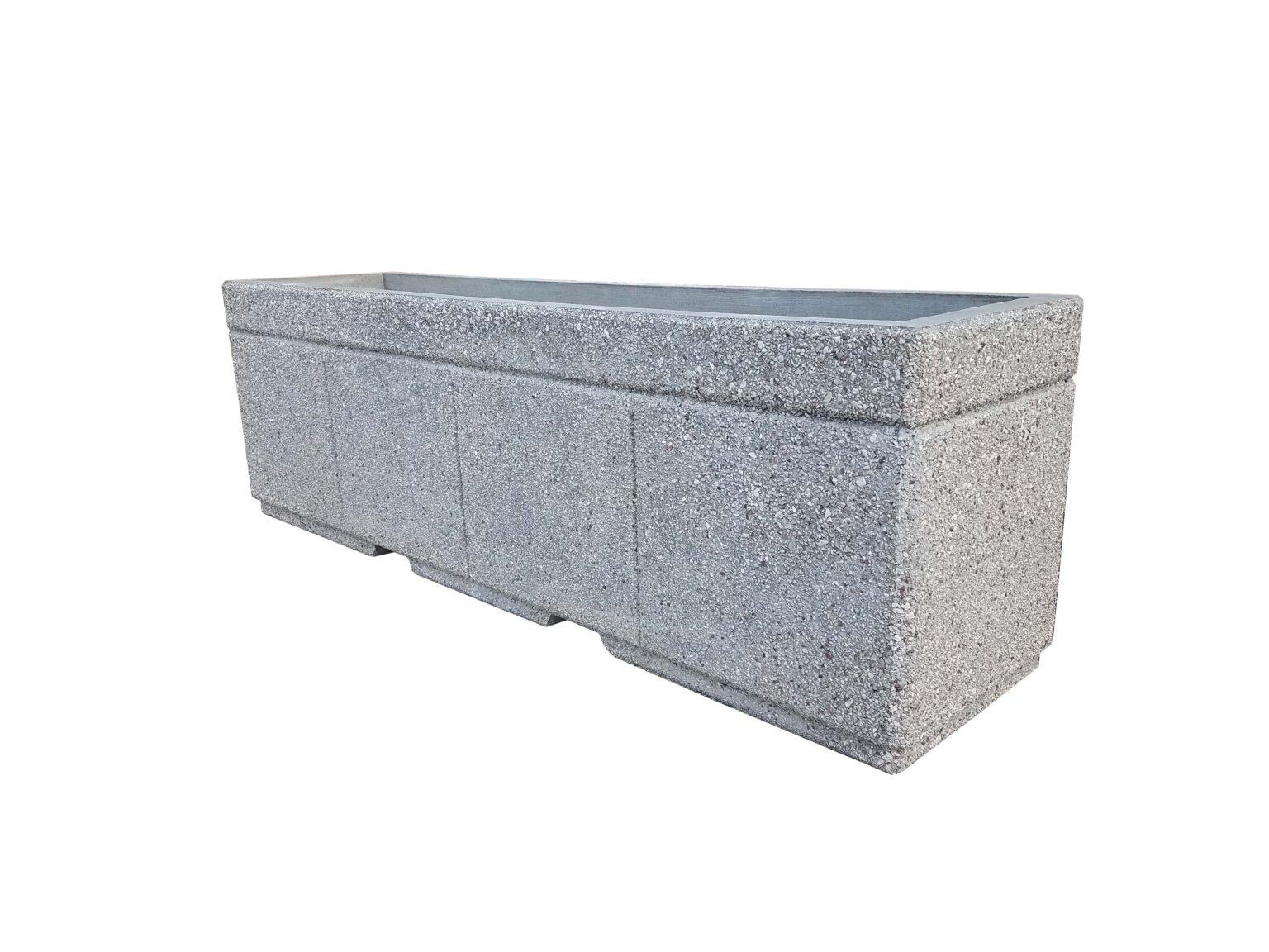 High Security Planter Barrier 96L x 24W x 30H | 48 Barriers